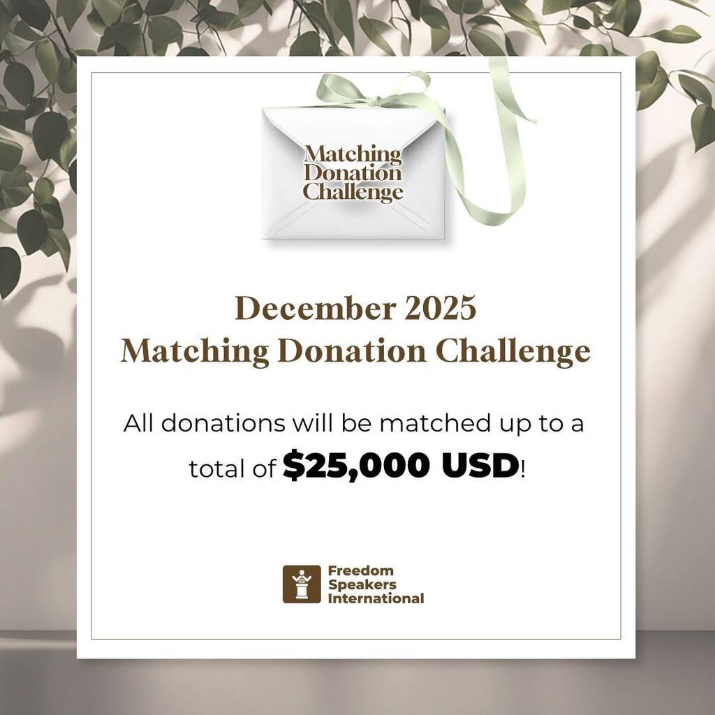 2025 Fundraiser Matching Donation Challenge - Freedom Speakers ...